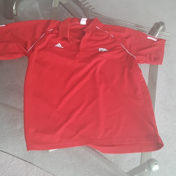 adidas | Shirts | Adidas Red Polo Razorback Insignia | Poshmark